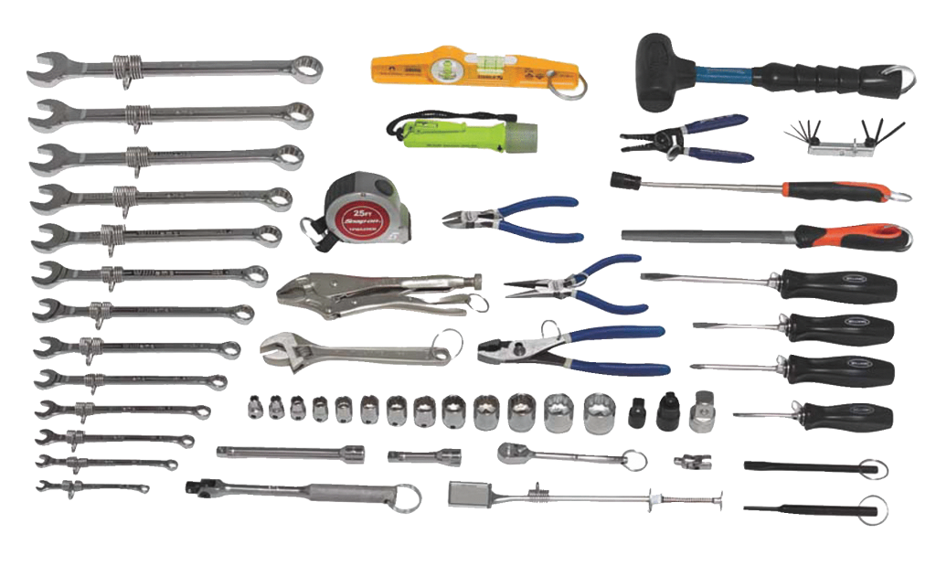 TOOLS@HEIGHT BASIC SERVICE SET IN LIFT BUCKET - Spenro Aircraft Tools